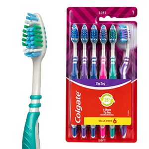 Colgate Toothbrush Zig Zag Soft 6pk