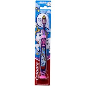 Colgate Kids Unicorn Toothbrush, Extra Soft for Children 5+ Years Old - Pack of 6