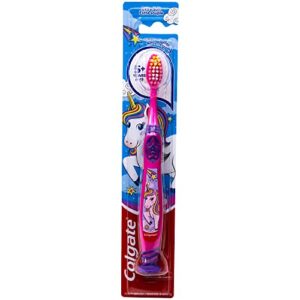 Colgate Kids Unicorn Toothbrush, Extra Soft for Children 5+ Years Old - Pack of 6