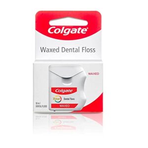 Colgate Waxed Dental Floss For Improved Mouth Health - Pack of 6 (25Mtr Per Pack)