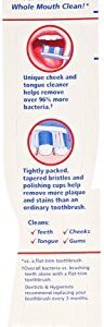 Colgate Battery Powered 360 Toothbrush with Tongue and Cheek Cleaner, Medium Toothbrush, 1 Pack