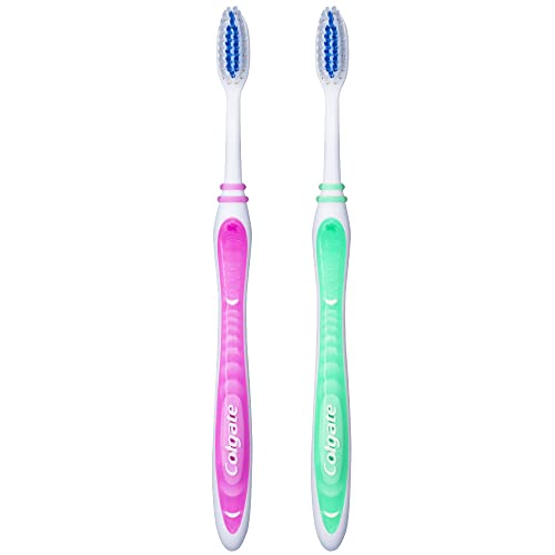 Colgate Wave Gum Comfort Toothbrush, Ultra Soft Compact Head (Colors Vary) - Pack of 2