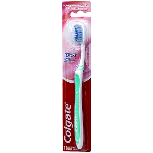 Colgate Wave Gum Comfort Toothbrush, Ultra Soft Compact Head (Colors Vary) - Pack of 2