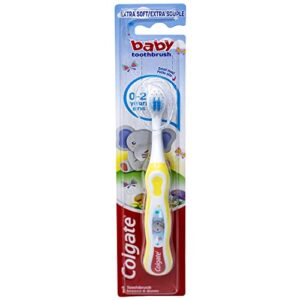 Colgate My First Baby Toothbrush, Extra Soft, (Colors Vary) - Pack of 2