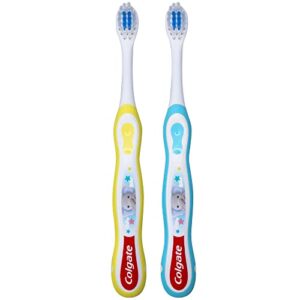 Colgate My First Baby Toothbrush, Extra Soft, (Colors Vary) - Pack of 2