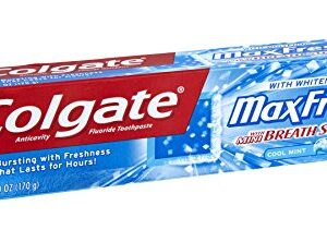 Colgate Max Fresh Whitening with Mini Breath Strips Cool Mint Toothpaste 6 OZ