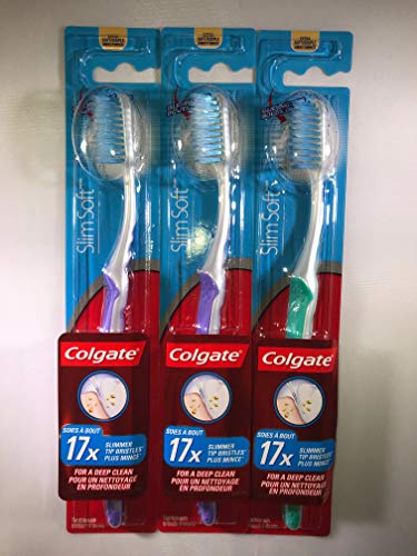 Colgate SlimSoft Ultra Soft Compact Head (Pack of 3)