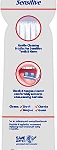 Colgate 360 Extra Soft Toothbrush for Sensitive Teeth and Gums with Tongue and Cheek Cleaner, 2 Pack