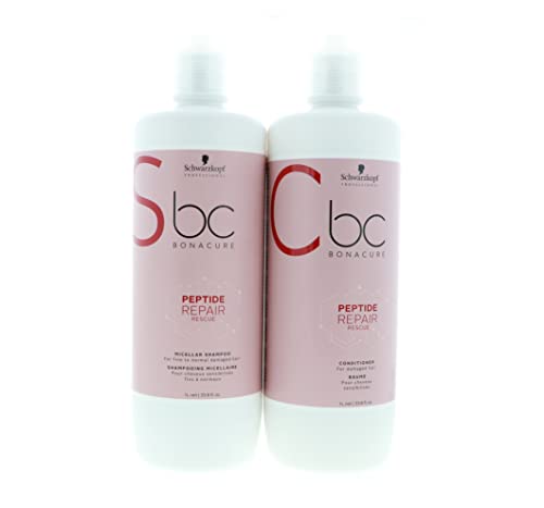 Schwarzkopf Bonacure Repair Rescue Shampoo and Conditioner Liter Duo 33.8 oz