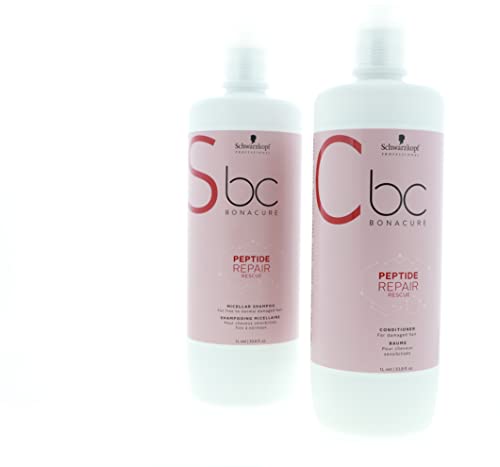 Schwarzkopf Bonacure Repair Rescue Shampoo and Conditioner Liter Duo 33.8 oz