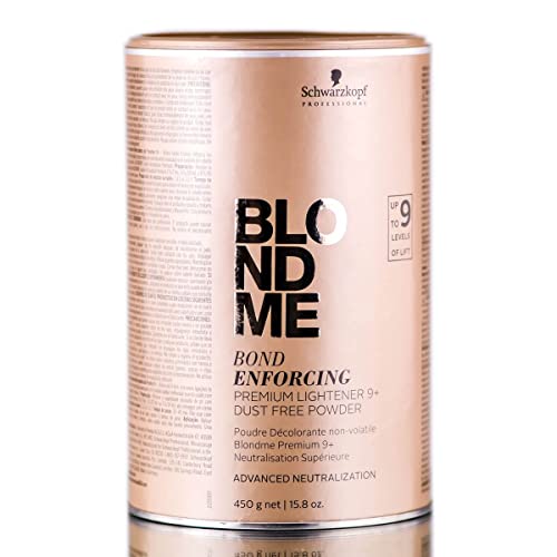 Schwarzkopf BlondMe Bond Enforcing Premium Lightener 9+ Dust Free Powder - 15.8 oz