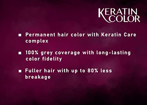 Schwarzkopf Keratin color permanent hair color cream, 5.0 medium brown