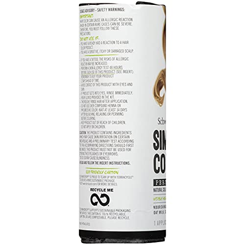 Schwarzkopf Simply Color Permanent Hair Color, 8.0 Medium Blonde