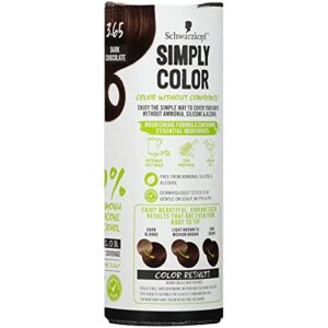 Schwarzkopf Simply Color Permanent Hair Color, 3.65 Dark Chocolate