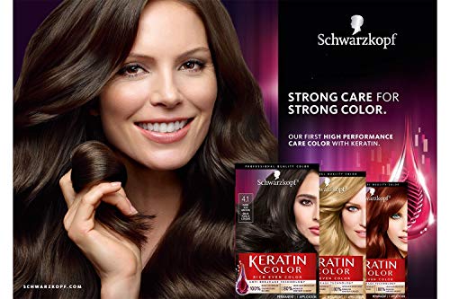 Schwarzkopf Keratin Color 7.55 Dark Golden Blonde Permanent 100% Gray Coverage