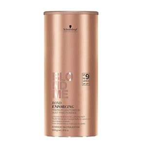 schwarzkopf blondme xxl bond enforcing premium lightener 9+ dust free powder – 900g / 31.6 oz