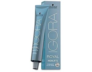 schwarzkopf igora royal permanent hair color highlifts – 10-21 ultra blonde cendre beige