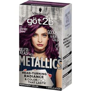 schwarzkopf got2b metallics permanent hair color, m69 amethyst chrome