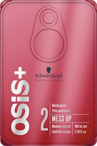 osis+ schwarzkopf plus mess up texture matt paste, 100 ml, number 2