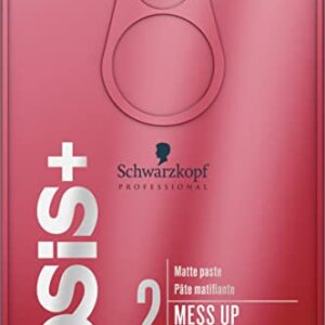 OSiS+ Schwarzkopf Plus Mess Up Texture Matt Paste, 100 ml, Number 2