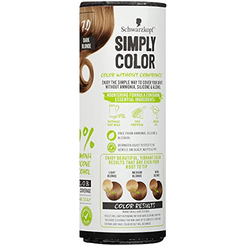 Schwarzkopf Simply Color Hair Color, 7.0 Dark Blonde