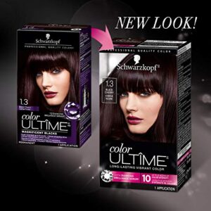 Schwarzkopf Color Ultime Permanent Hair Color Cream, 1.3 Black Cherry