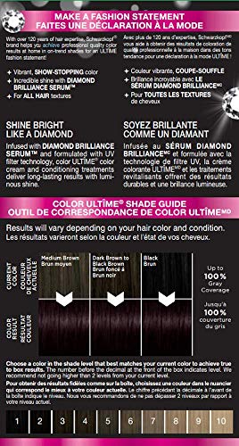 Schwarzkopf Color Ultime Permanent Hair Color Cream, 1.3 Black Cherry