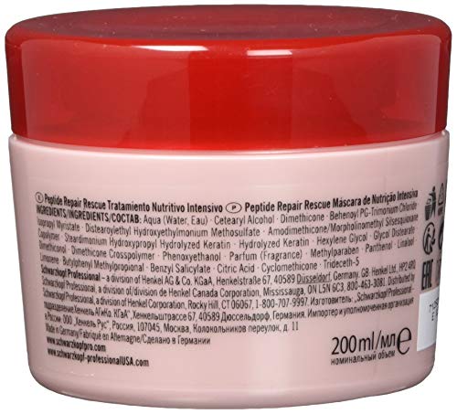 Schwarzkopf BC Bonacure Peptide Repair Rescue Treatment, Clear, 6.7 Fl Oz