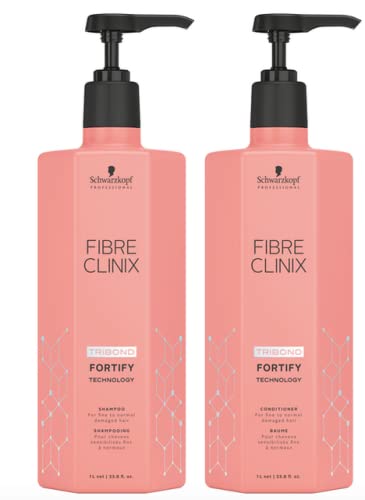 Schwarzkopf Fibre Clinix Fortify Shampoo & Conditioner Liter Duo