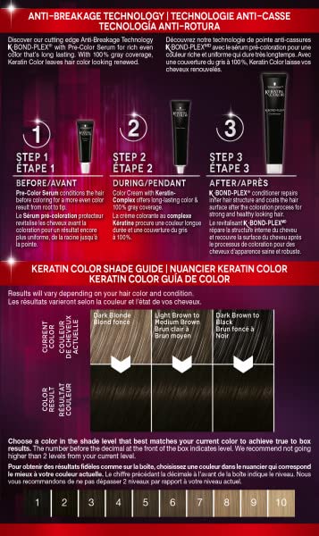 Schwarzkopf Keratin Color Permanent Hair Color Cream, 2.6 Rich Black