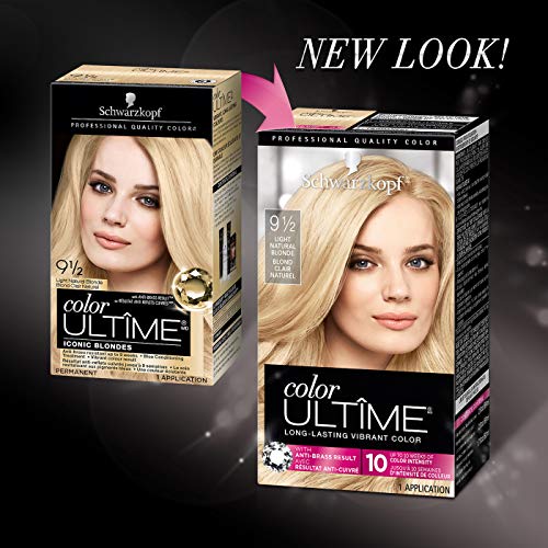 Schwarzkopf Ultime Hair Color Cream, Light Natural Blonde, 9.5, 2.03 Ounces