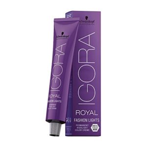 schwarzkopf igora royal fashion lights permanent highlight color creme with fibrebond technology (l-00 natural extra)