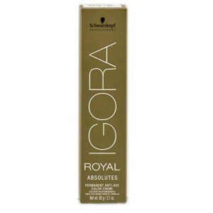 schwarzkopf professional igora royal absolutes hair color, 7-60, medium blonde chocolate natural, 2.1 ounce