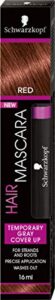 schwarzkopf hair mascara, red, 1 tube (16ml)