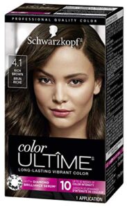 schwarzkopf color ultime hair color cream, 4.1 rich brown