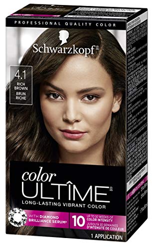 Schwarzkopf Color Ultime Hair Color Cream, 4.1 Rich Brown