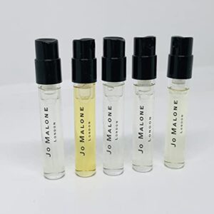 jo malone set 5 london fragrance sample vials different scent 0.05oz/ 1.5ml each