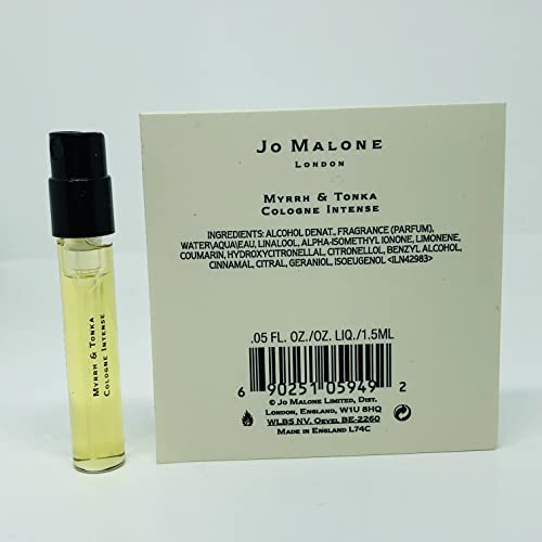 Jo Malone London Myrrh and Tonka Cologne Intense Sample VIALS .05oz/ 1.5ml