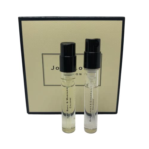 Jo Malone London Scent Pairing Duo Lime Basil & Mandarin + Dark Amber &Ginger Lily Sample Vial 0.05oz