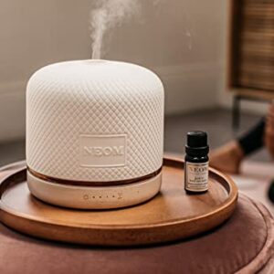 NEOM – Wellbeing Pod Luxe | Premium Ceramic Ultrasonic Essential Oil Diffuser, 350ml | Ceramic Cover, Remote Control, LED Light & Timer | Aromatherapy Diffuser | Home Fragrance…