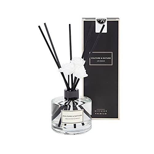 CULTURE & NATURE Reed Diffuser 6.7 oz (200ml) English Pear & Freesia Scented Reed Diffuser Set