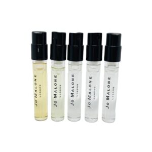 jo malone set 5 london fragrance sample vials different scent 0.05oz/ 1.5ml each. set b