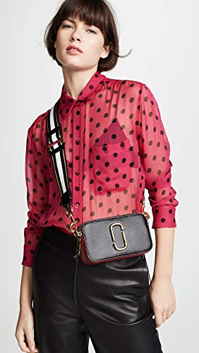 Marc Jacobs Women's The Snapshot, Black/Red, One Size