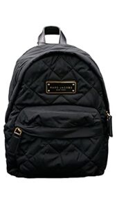 marc jacobs m0016679 black/gold hardware women’s quilted nylon mini backpack