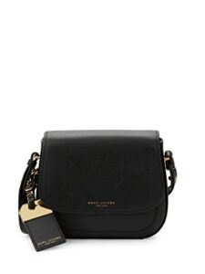 marc jacobs rider leather crossbody bag (black)