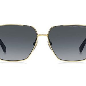 Marc Jacobs Women's Marc 495/S Square Sunglasses, Gold/Gray Shaded, 58mm, 14mm