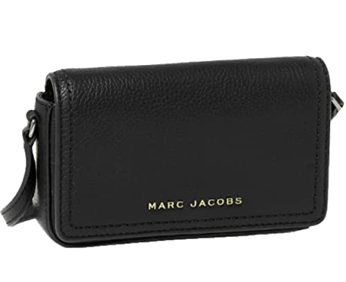 Marc Jacobs H107L01FA21 Groove Black With Gold Hardware Pebbled Leather Women's Mini Shoulder Bag