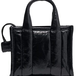 Marc Jacobs The Crinkle Leather Micro Tote Black 1 One Size