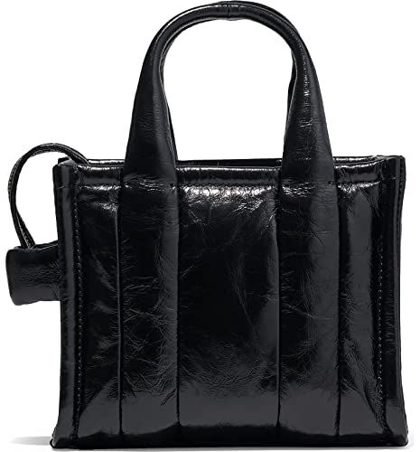 Marc Jacobs The Crinkle Leather Micro Tote Black 1 One Size