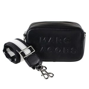 Marc Jacobs M0014465 Black/Silver Hardware Women's Flash Leather Crossbody Bag